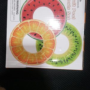 Swim | New 3 Floaties Pool Tubes Swim Rings Fruit | Poshmark